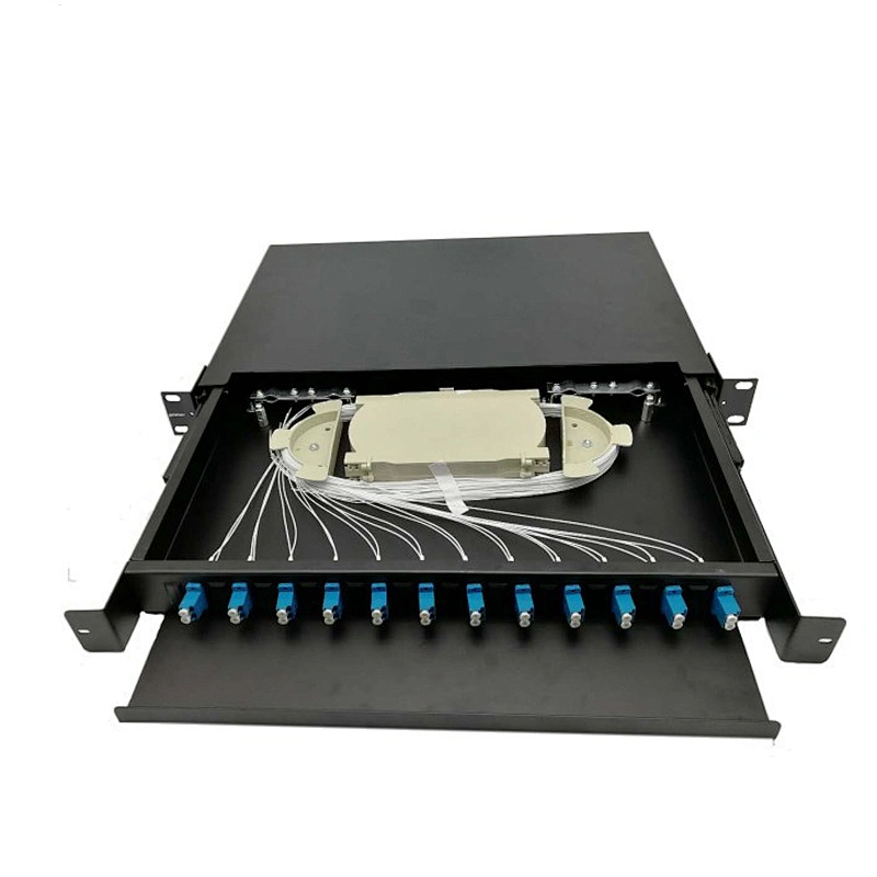 24 Port ODF Fiber Optic Patch panel Din Rail Rack Mount | FASO