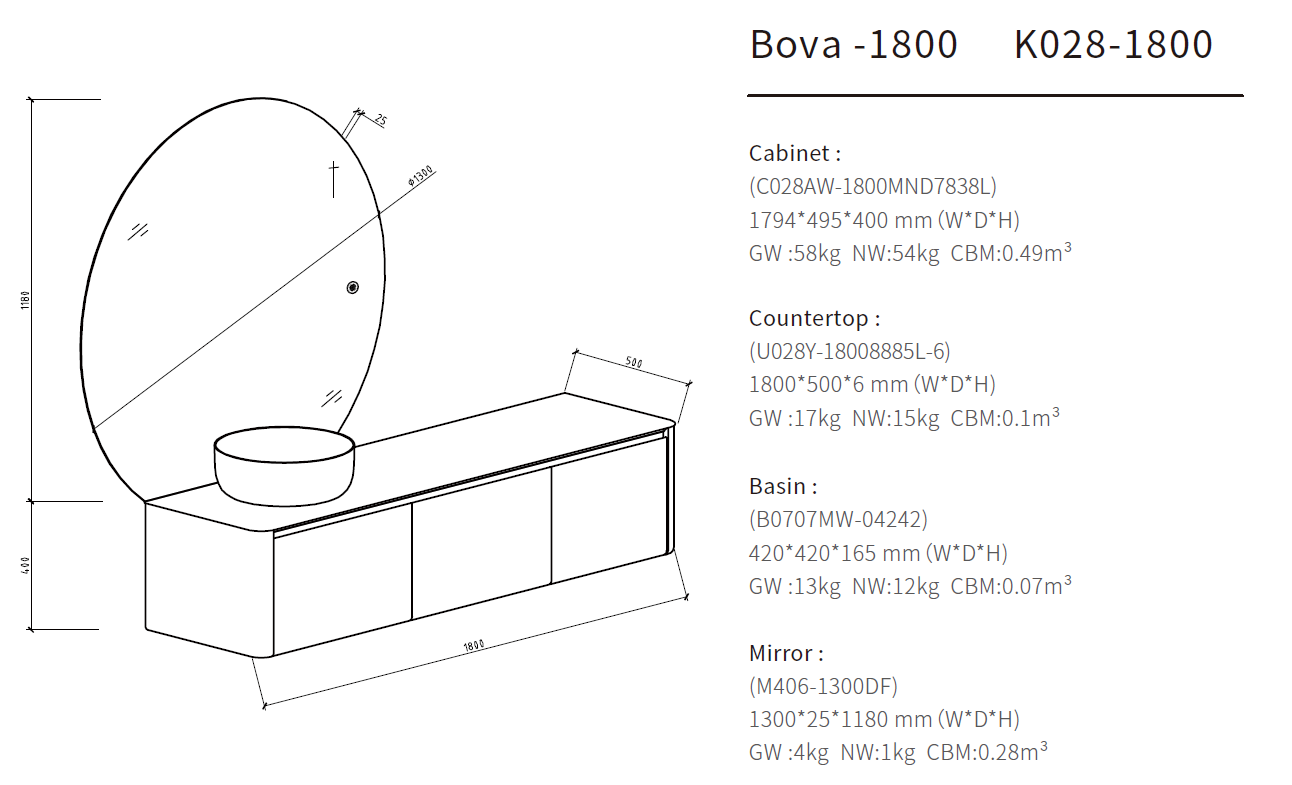 OEM Wall Hung Bathroom Vanity | Custom & Fast Delivery - TONA