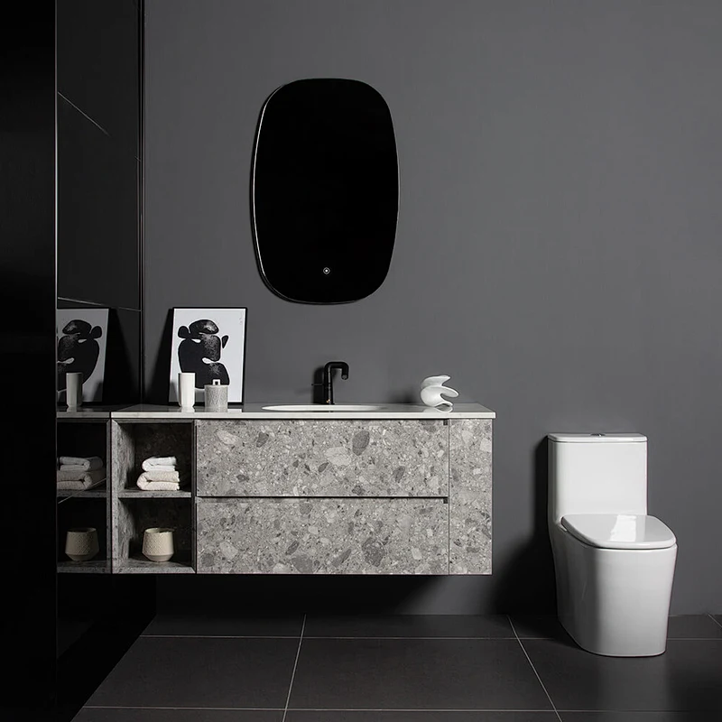 Vanité de salle de bain personnalisée avec évier en ligne - TONA.com