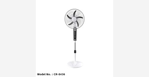Rechargeable Stand Fan With LED Light supplier