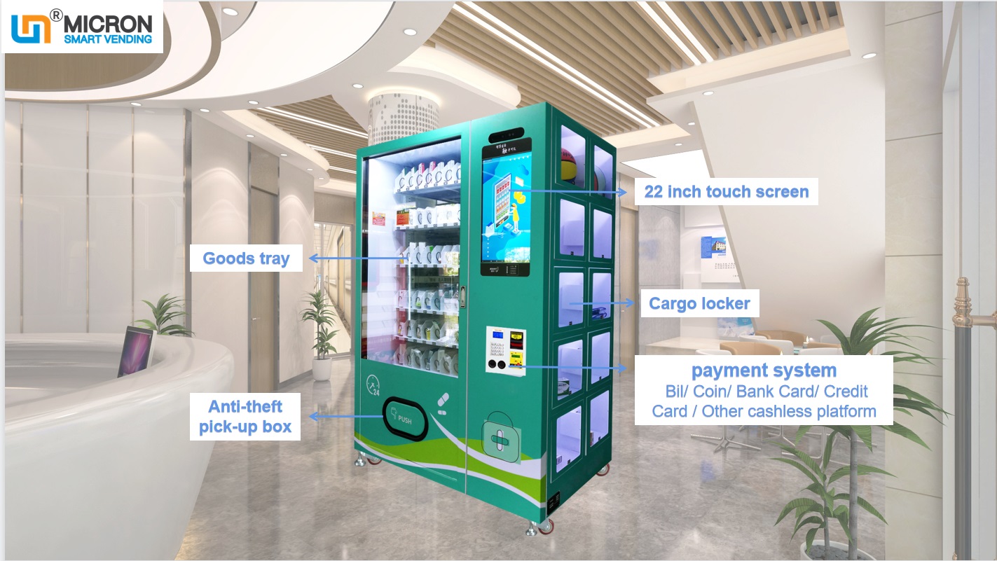 Smart Employee System Vending Machine for Dispensing PPE