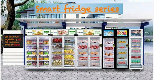 Fruit and vegetable smart fridge vending machine, 24-hour operation ...