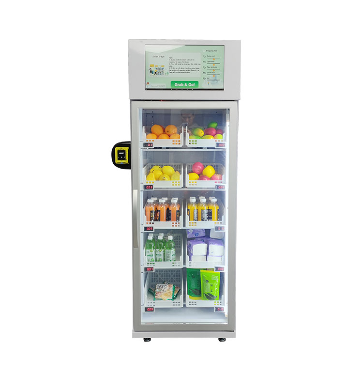 fast shopping grab n go vending machine smart fridge snack