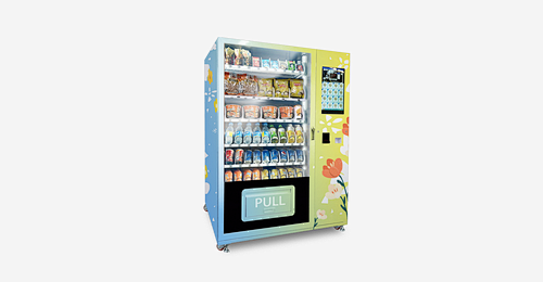 combo snack and drink vending machine with multiple payment