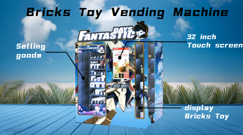 Bricks Toy Vending Machine for Shopping Malls and Amusement Parks