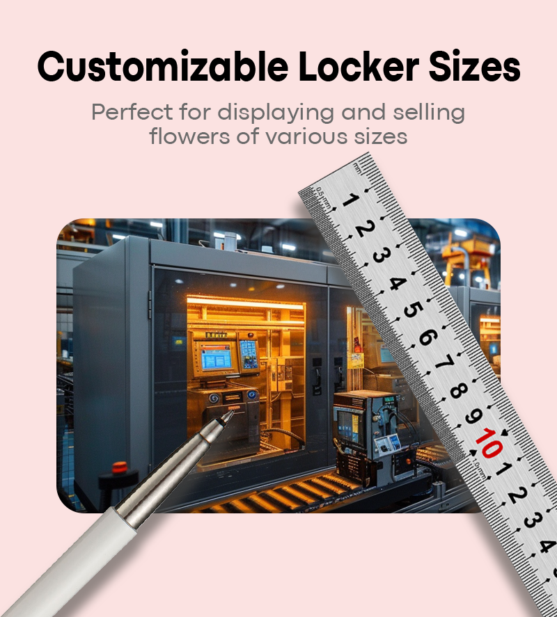 Smart Flower Vending Machine with Refrigerated Ambient Lockers