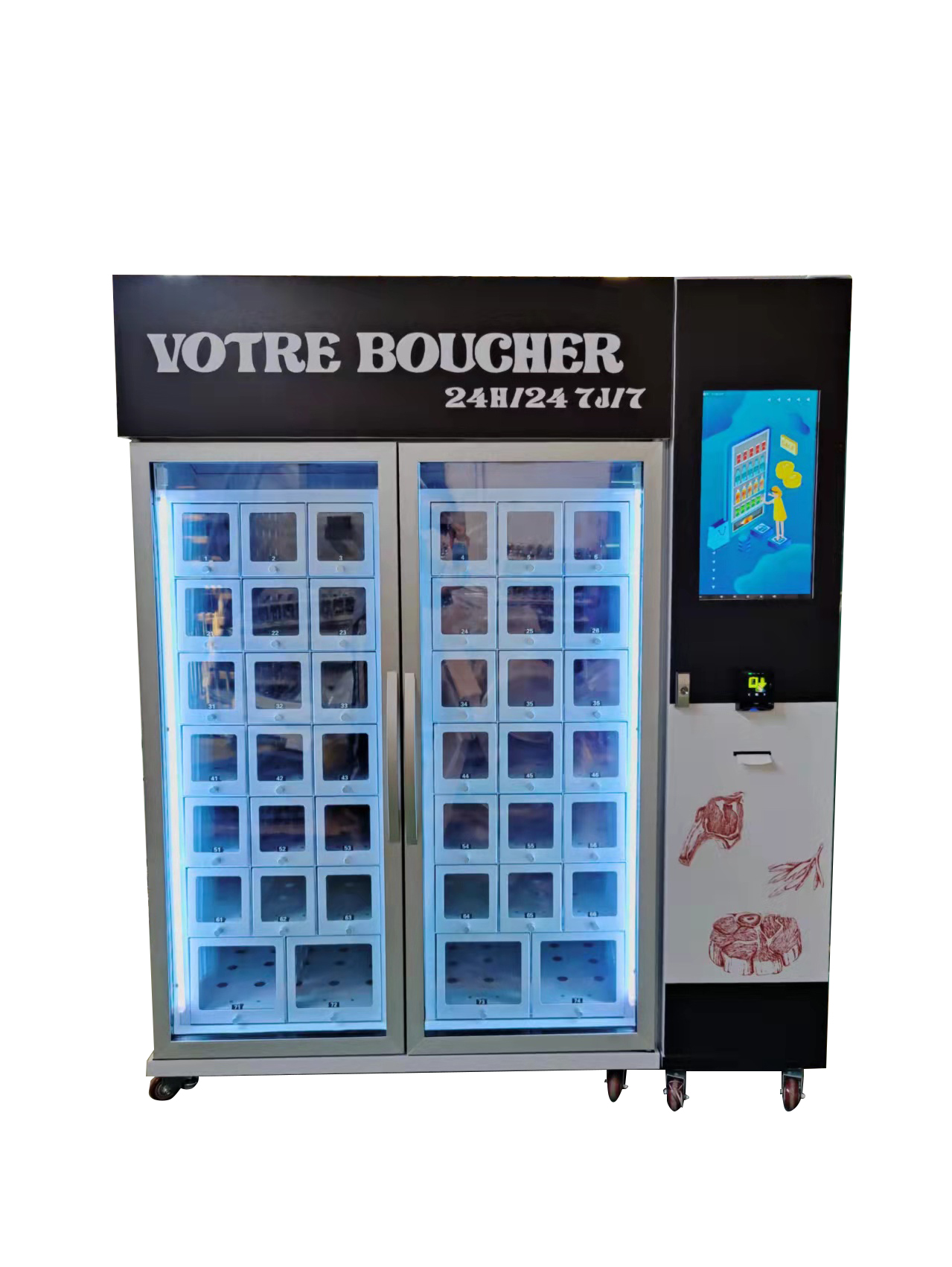 Frozen Food Vending Machine for Ice Cream Seafood