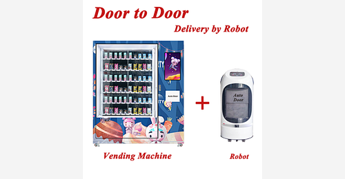 2022 New Desgin Vending machine + Robot. New unattended retail order ...