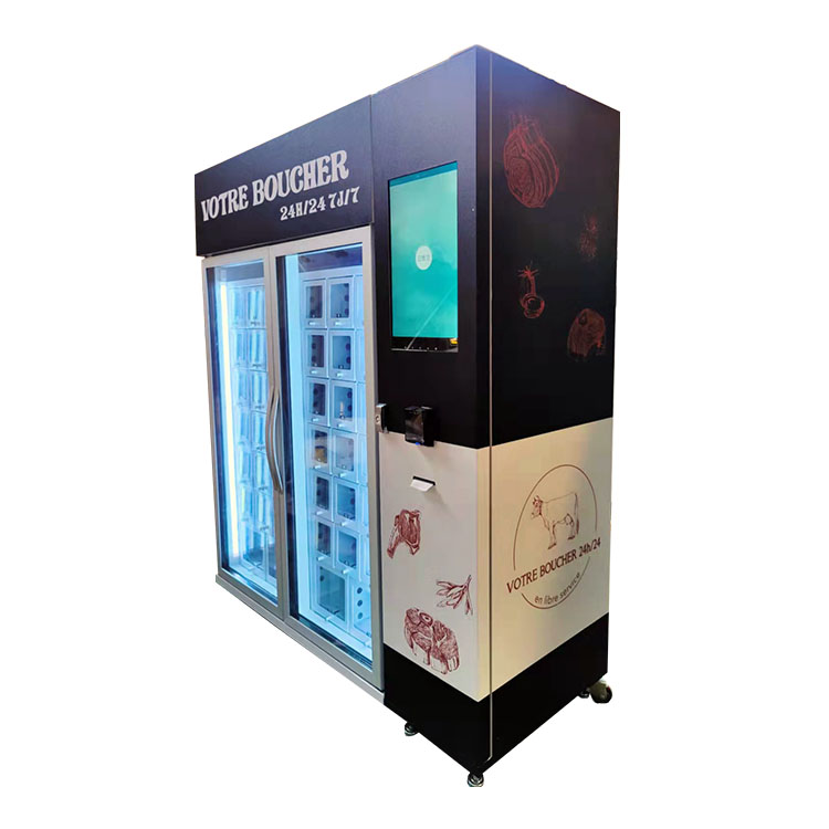 frozen meat vending machine for 24/7 self service store