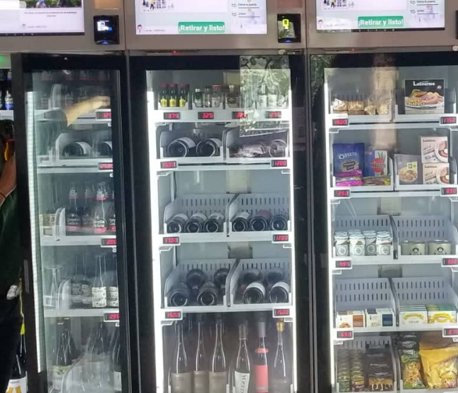 fast shopping grab n go vending machine smart fridge snack