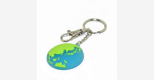 Earth Pvc Keychains