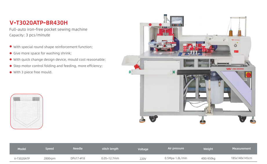 automatic pocket sewing machine | VMA SEWING MACHINE