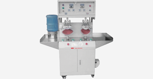 2 heads piece press cap front hat machine - VMA SEWING