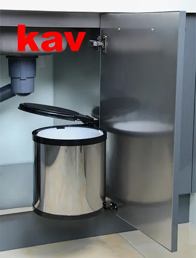 Pull Out Revolving Trash Bin