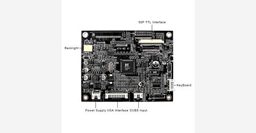 Vga Av Input Ttl Output 50 Pin Lcd Controller Board At056Tn52