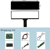 12.6inch tft lcd screen lcd NV126B5M-N41 1920X515 edp 30pin lcd with hd mi board