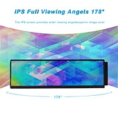 Hdmi Input Pc Case Monitor 12.6inch 1920x515 Lcd Monitor