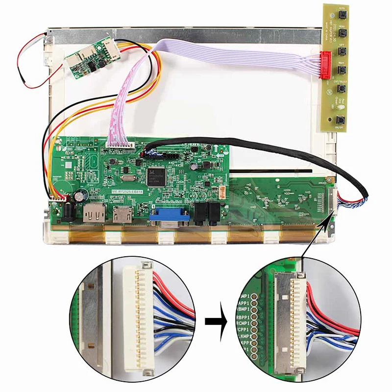 10.4inch 800X600 lcd lcd controller board hdmi hdmi lcd controller board hdmi dp