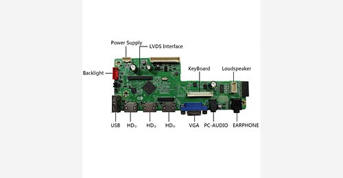 3HDMI VGA USB Audio Input Lcd Lvds Control Board For LCD