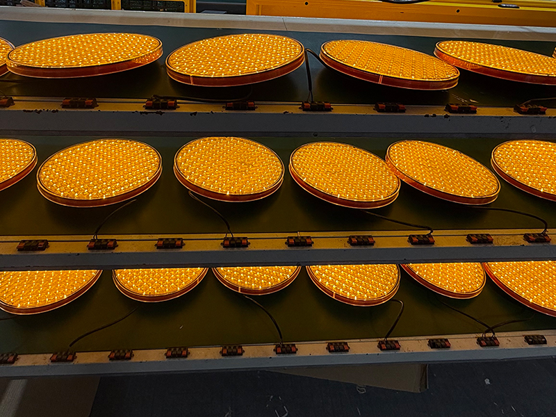 300mm amber warning light round led lights (Compatible with arrow sign ...