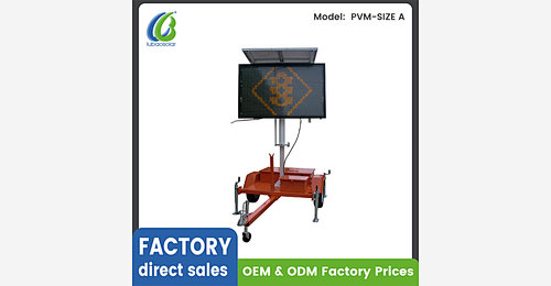 Solar variable message signs VMS trailer丨lu-bao.com