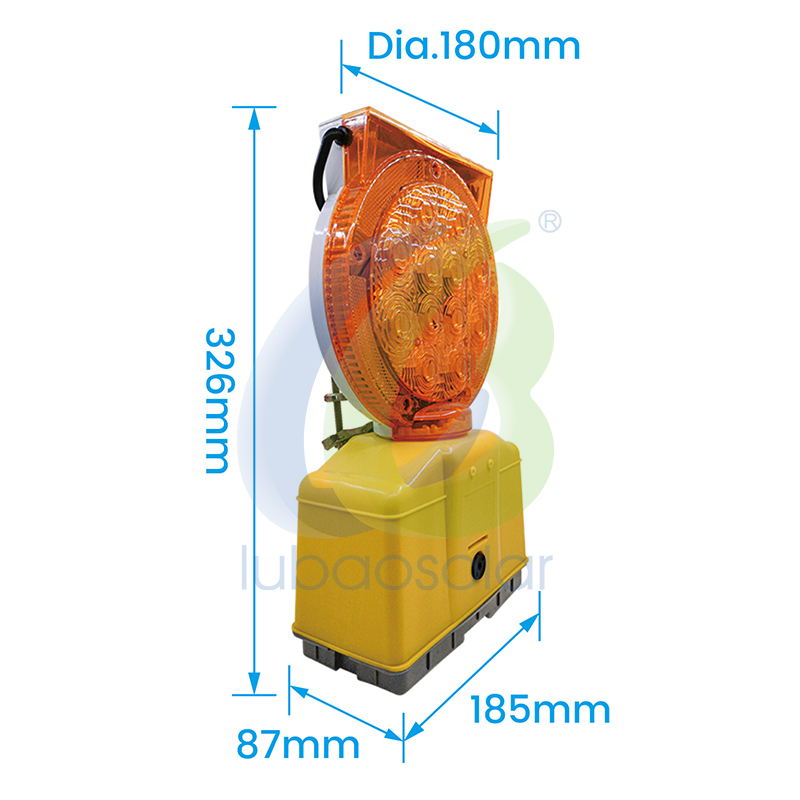 LED Solar warning light barrier light丨lu-bao.com