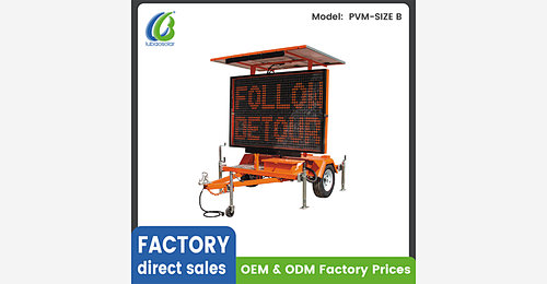 Solar portable variable message VMS board丨lu-bao.com