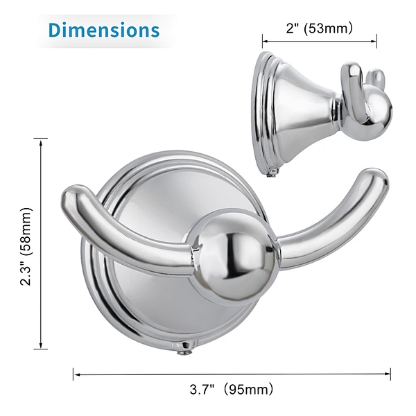 Filta Zinc Alloy Bathroom Robe Hanger Towel Hook - bathroom towel and ...
