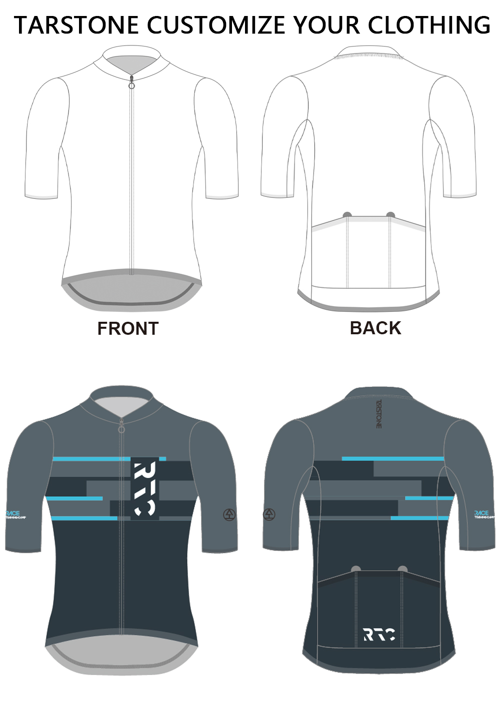 Custom Sportswear Short Sleeve Digital Sublimated Printing Bicycle ...