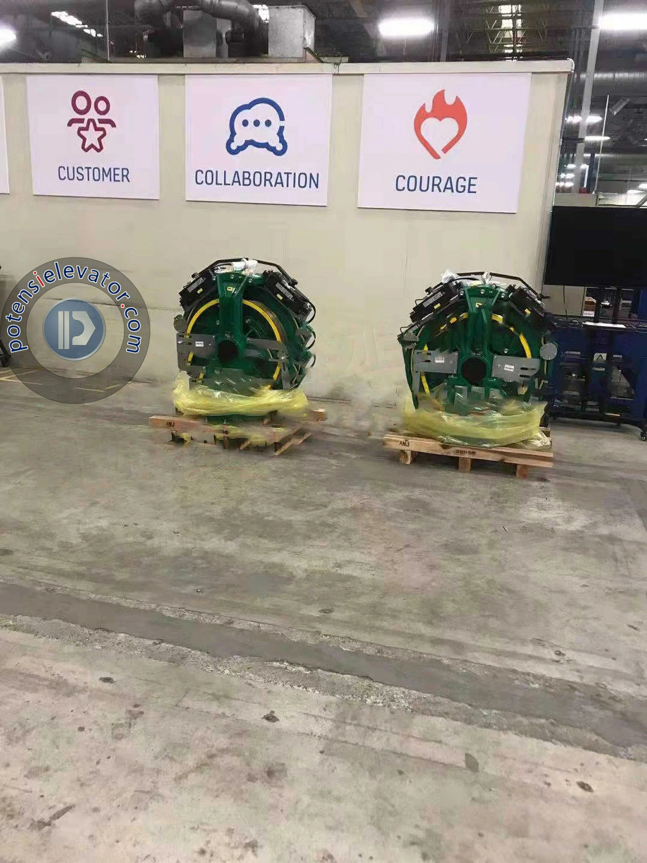 Kone Elevator Motor Gearless Traction Machine MX40丨Potensi Elevator