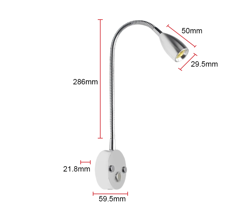 Marine & RV Reading Light with USB Charger | Touch Dim, 3-Color LED, PD 20W