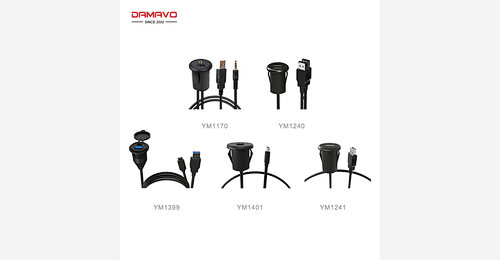 Durable Cables for Panel Mount USB & 12V Auxiliary Power Sockets