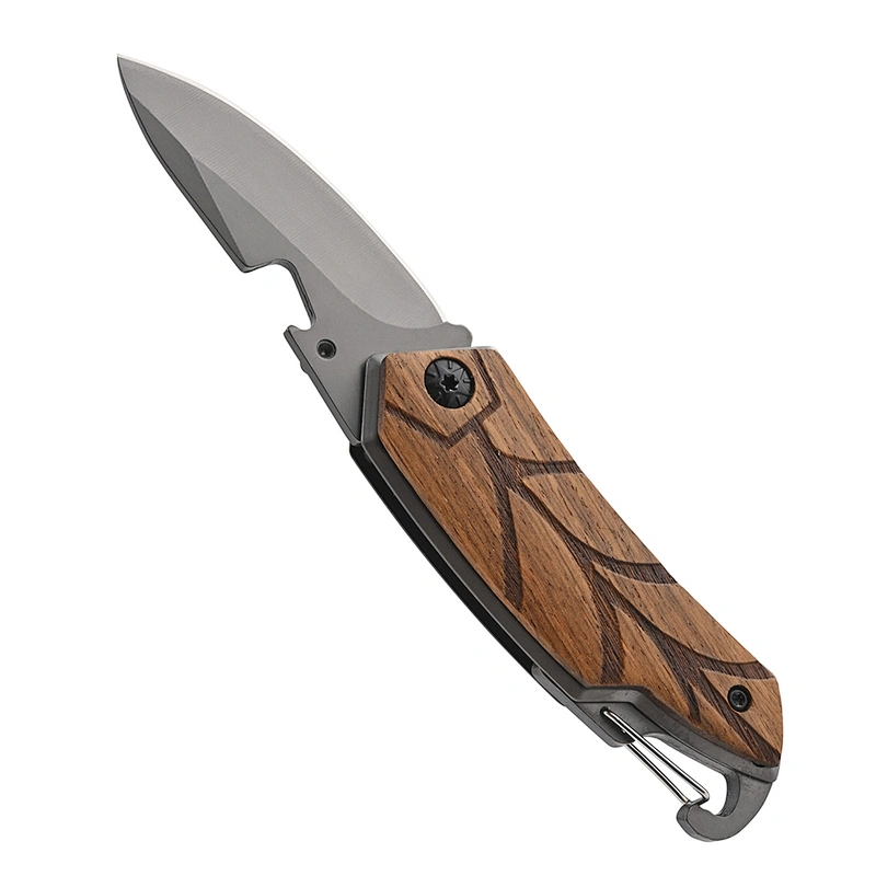 Small Pocket Knife Wooden Handle EDC Knife