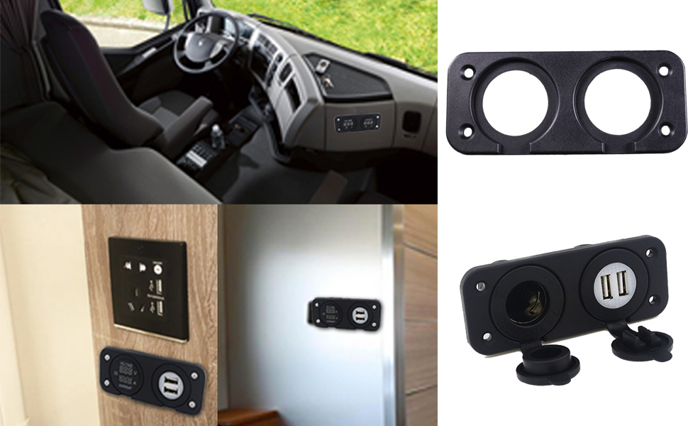 flush mount 12v socketdual usb flush mountusb flush mount socket car ...
