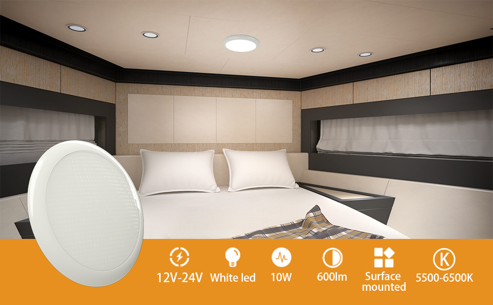 RV LED 12V ceiling lights for caravans Manufacturer | DAMAVO