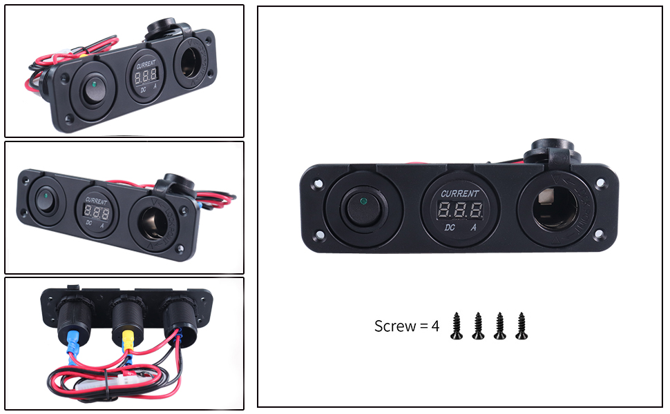 12 volt switches marine accessory outlet external 12v socket ...