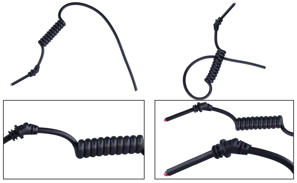 3 core coiled flex cable curly power cable wiring harness for trucks ...