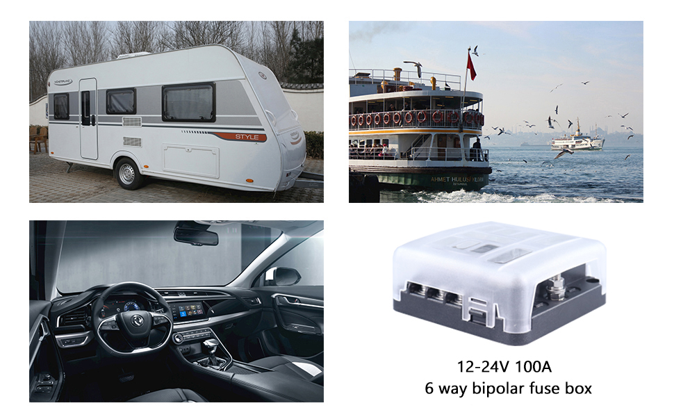 Caravan fuse box 6 way fuse box accessory fuse block Manufacturer | DAMAVO