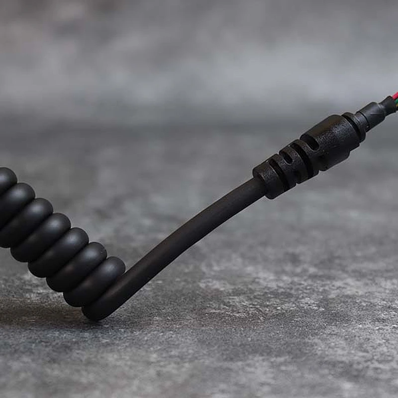 Coiled extension cable spiral coiled power braided coiled cable ...