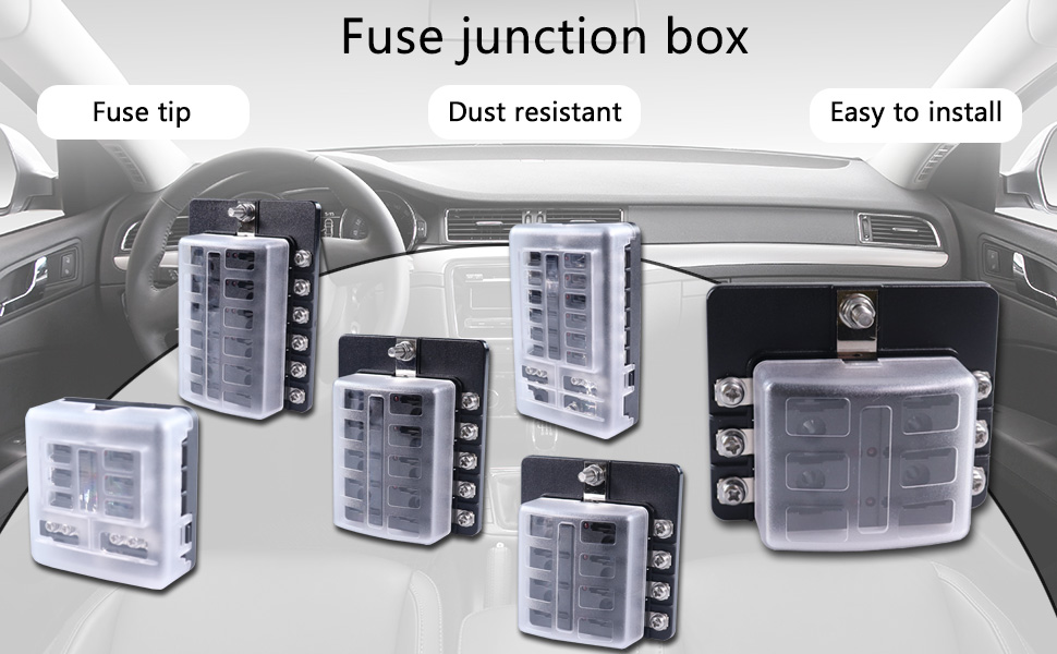 DC fuse box 6 way fuse block circuit fuse box Manufacturer | DAMAVO