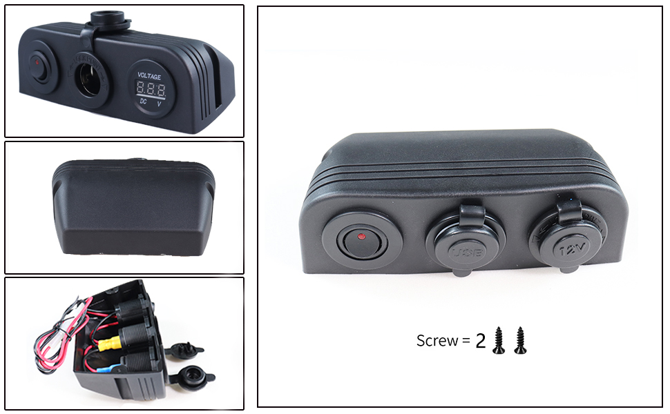 12 volt plug socket usb to car charger outlet adapter Manufacturer | DAMAVO