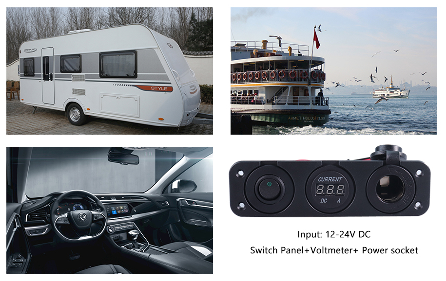 12 volt switches marine accessory outlet external 12v socket ...