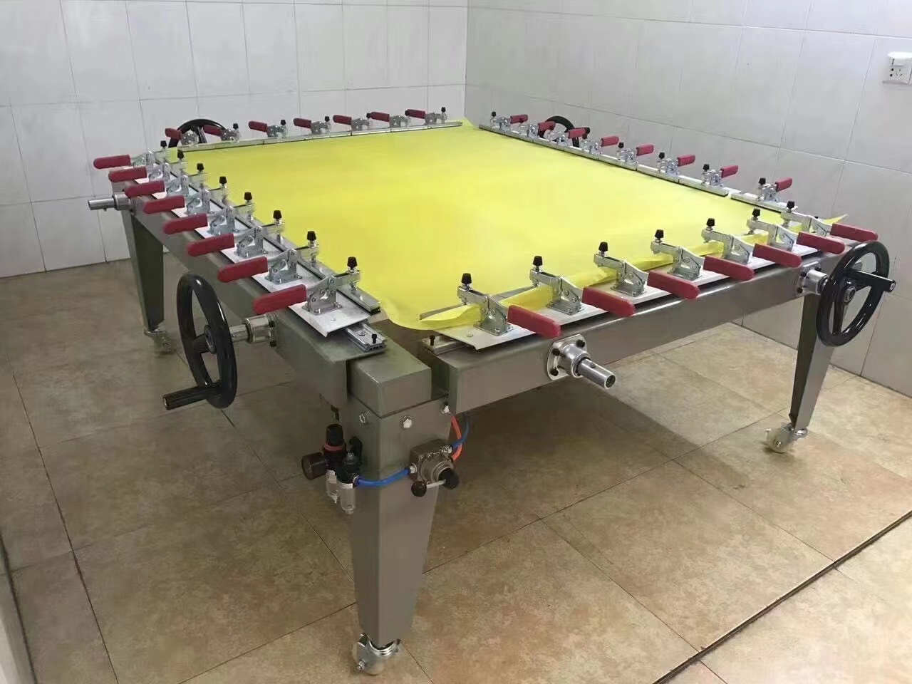 Pneumatic Stretch Mesh Silk Manual Screen Stretch Machine