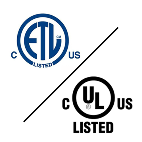 What are the ETL and UL marks on the package?