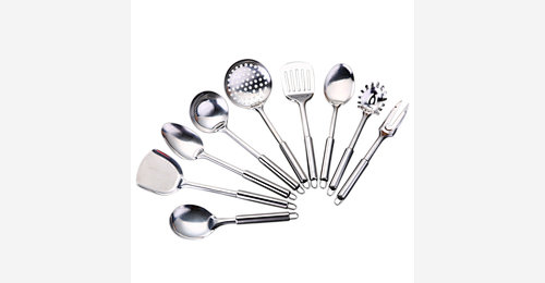 Cooking Utensils Set Heat Resistant Kitchen Stainless Steel Cooking