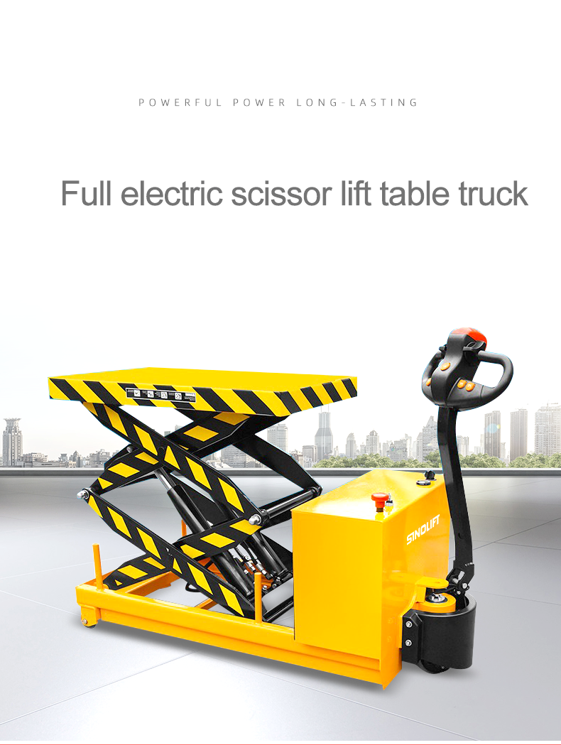 electric lift table truck , full electric scissor lift table , full ...