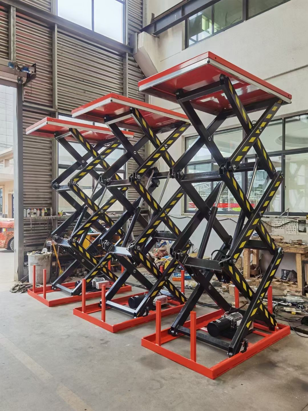 Sinolift HT triplex scissors electric stationary lift table - Sinolift ...