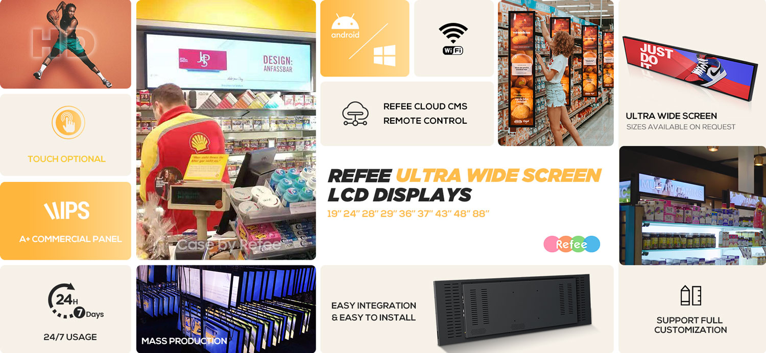 Ultra Wide Screen LCD Display Manufacturer | Refee