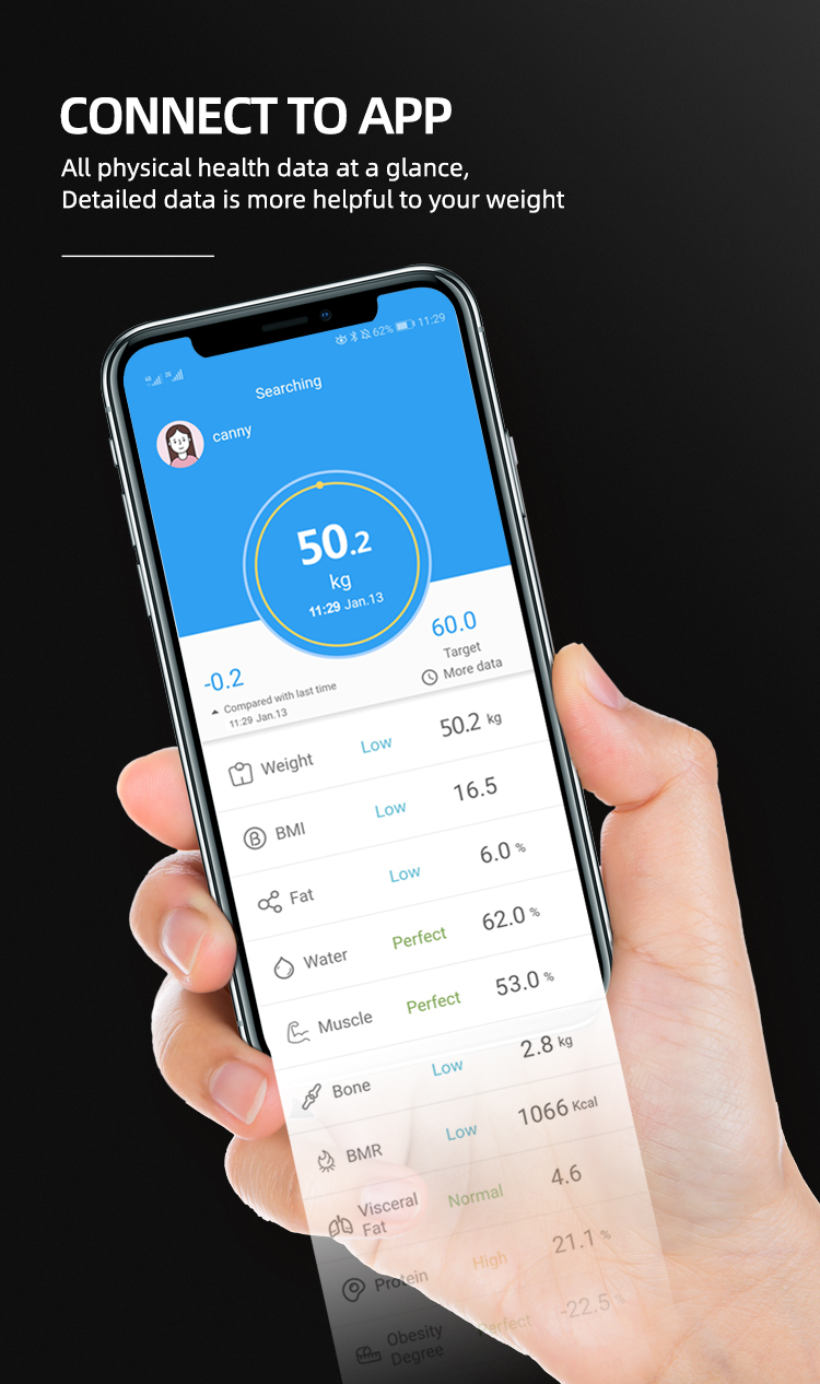 Weight scale with body fat measuring|Electronic Scale