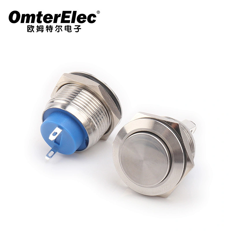 19MM high head solder pins metal push button switch